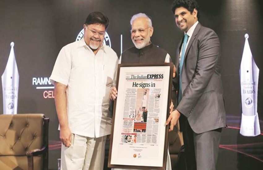 रामनाथ गोयनका पुरस्‍कार समारोह में एक्‍सप्रेस समूह के चेयरमैन का भाषण ...