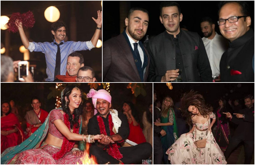 वीजे युदि की शादी में पहुंचे निखिल चिनप्पा, सायरस साहुकार, मिनी माथुर ...