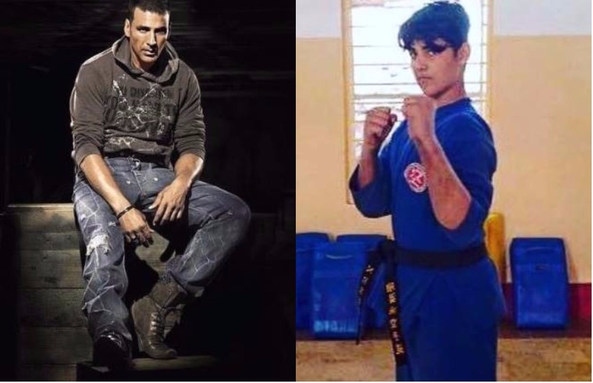 पापा अक्षय कुमार के नक्शेकदम पर चलने को तैयार बेटे आरव, यह तस्वीर है ...