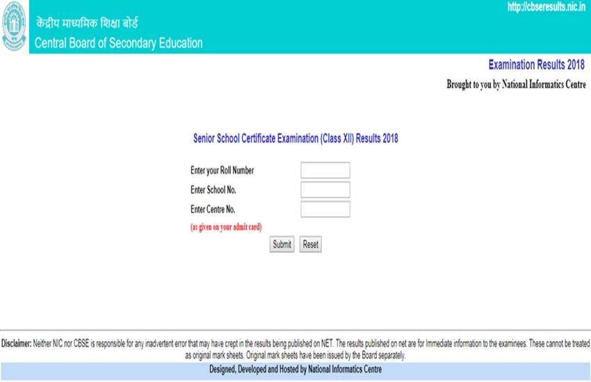 cbse.nic.in, cbseresults.nic.in, cbse 12th result 2018 declared: घोषित ...