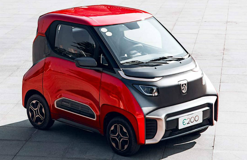 MG Motors ने पेश की Tata Nano से भी छोटी 2 सीटर इलेक्ट्रिक कार E200 ...