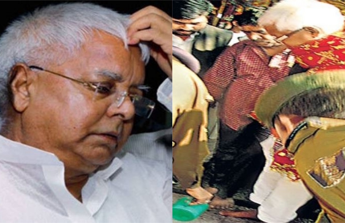 जब मंदिर के बाहर वर्दी में डीएसपी ने धोए थे लालू प्रसाद यादव के पैर ...