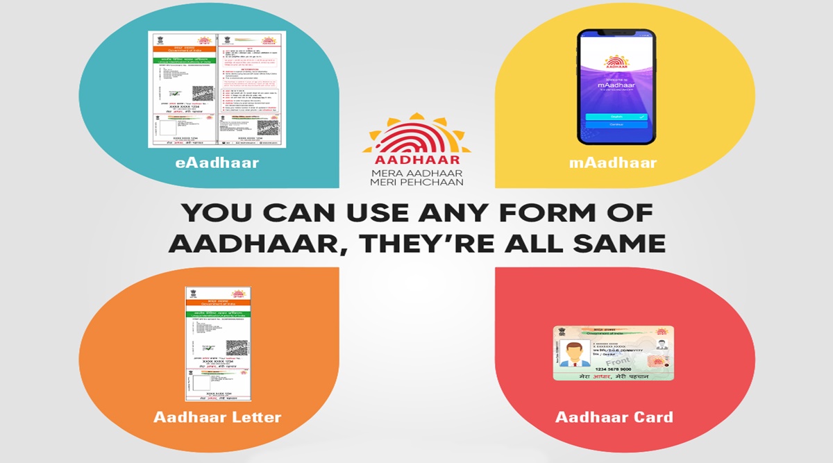 use any form of Aadhaar like Aadhar Letter eAadhaar mAadhaar and ...