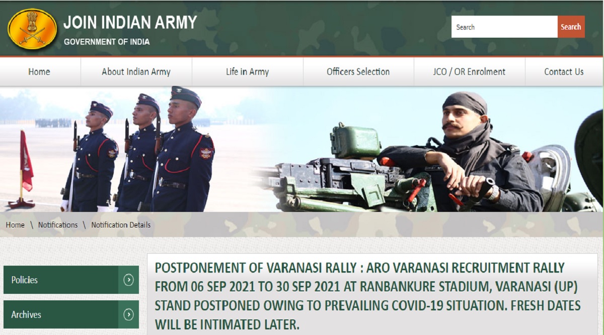 Indian Army Rally 2021: Indian Army Rally 2021 Postponed for ...