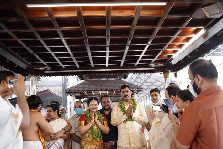 BJP national secretary Arvind Menon got married, see photos- बीजेपी के ...