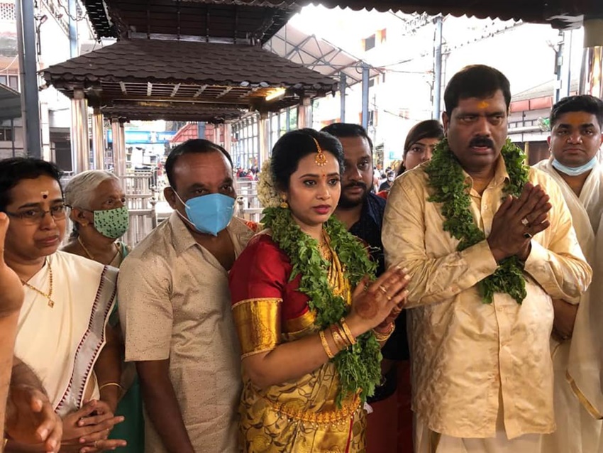 BJP national secretary Arvind Menon got married, see photos- बीजेपी के राष्ट्रीय सचिव अरविंद ...