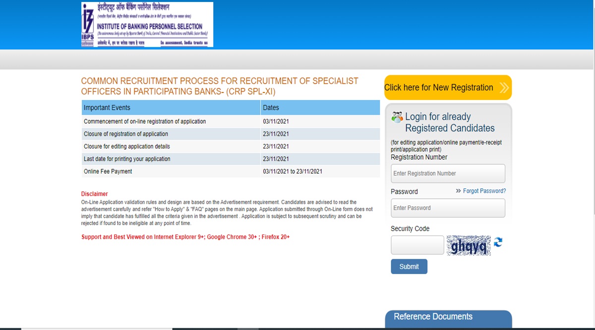 IBPS Notification 2021: IBPS has activated link to apply for 1828 posts ...