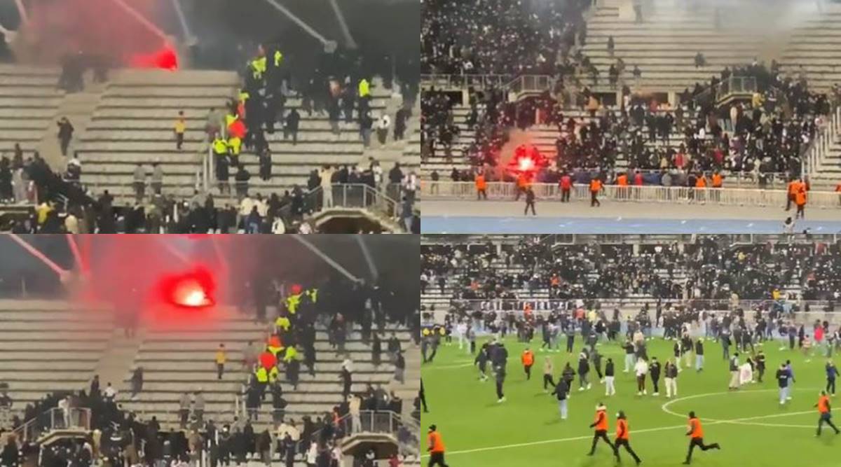 Violent Crowd Burned Stadium Stand During Football Match Played in ...