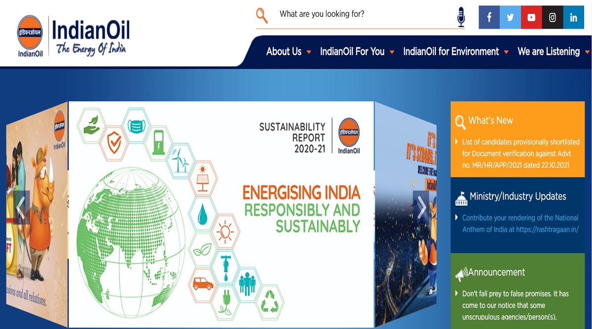 IOCL Recruitment 2021 Indian Oil Corporation Limited is recruiting for ...