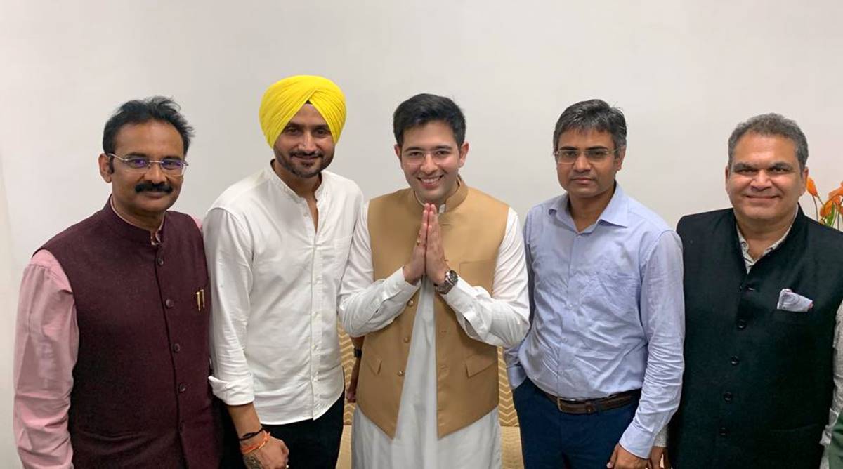 AAP has nominated Harbhajan Singh Raghav Chadha Sandeep Pathak Ashok ...
