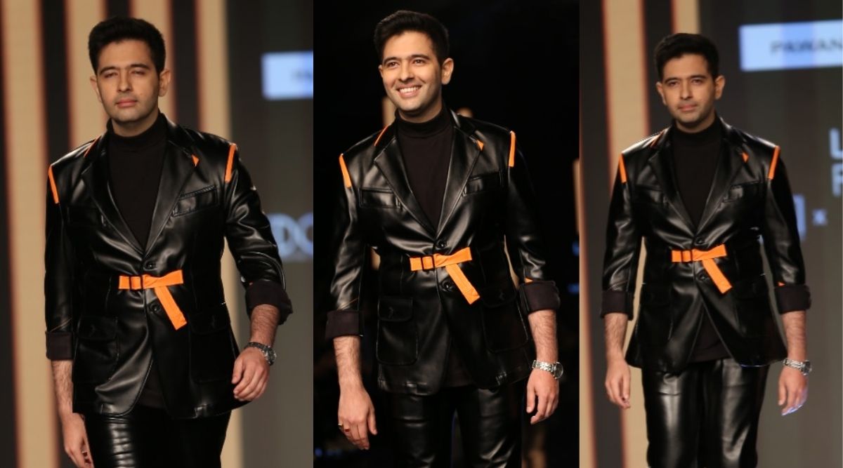 - Punjab Rajya Sabha MP And AAP Leader raghav chaddha seen on the ramp ...