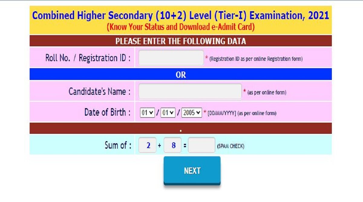SSC ER CHSL Tier 1 Admit Card 2022 released at sscer.org how to ...