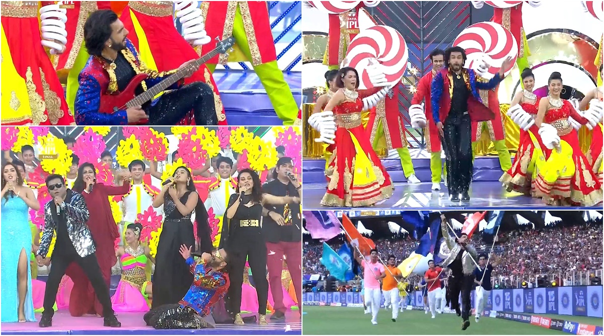 IPL 2022 Finale raveer singh and AR rahman performance in the closing ...