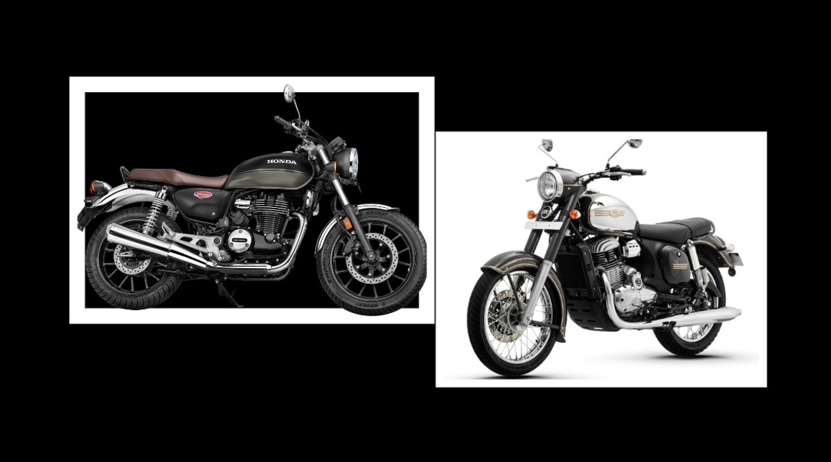 Honda CB350 HNess Vs Jawa Which is best cruiser bike in Engine Mileage ...