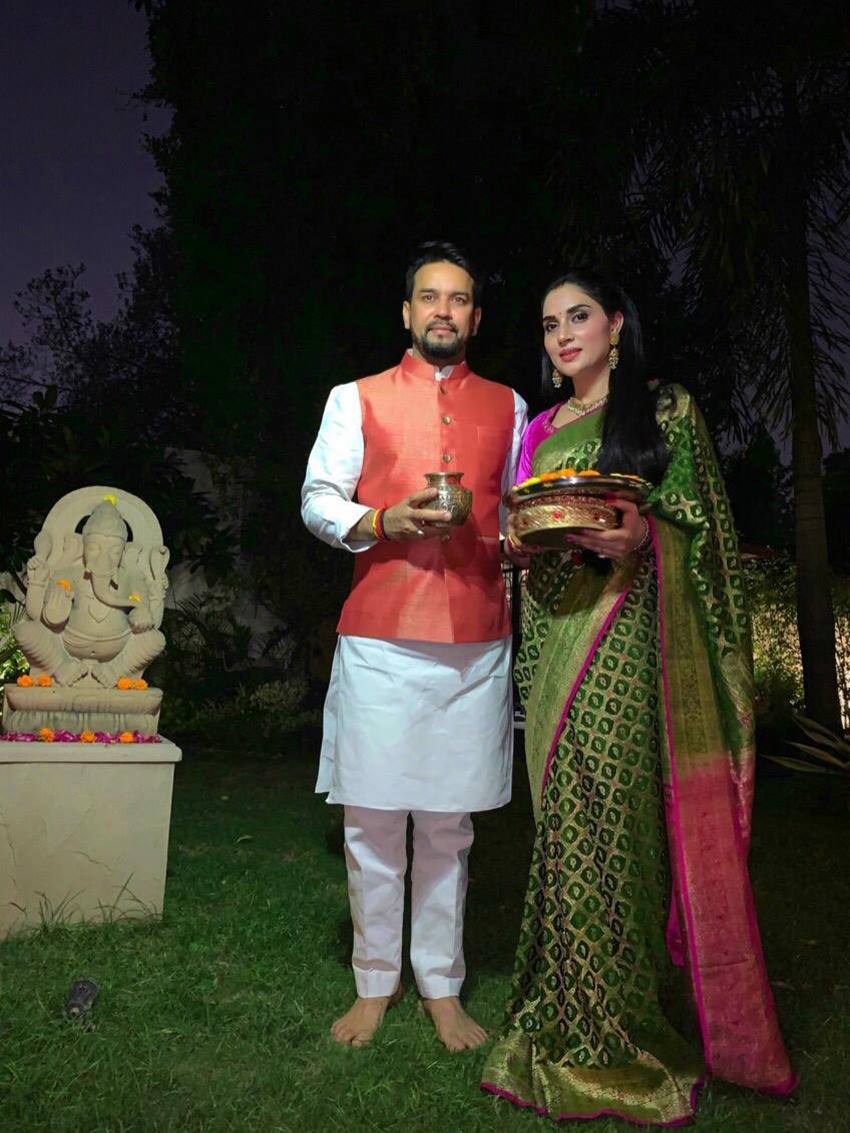 Karwa Chauth: BJP Union Minister Anurag Thakur post photo Every year ...