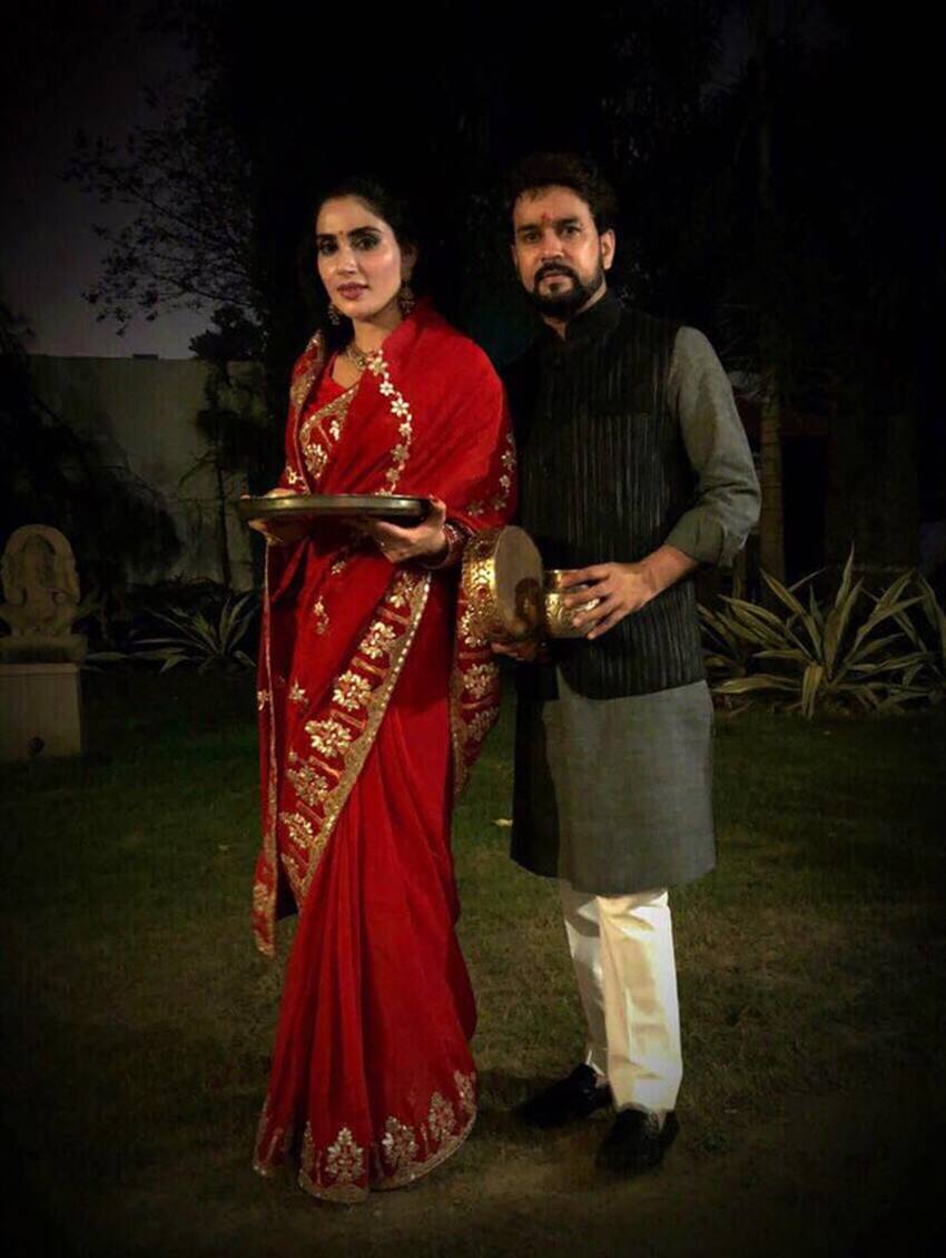 Karwa Chauth: BJP Union Minister Anurag Thakur post photo Every year ...