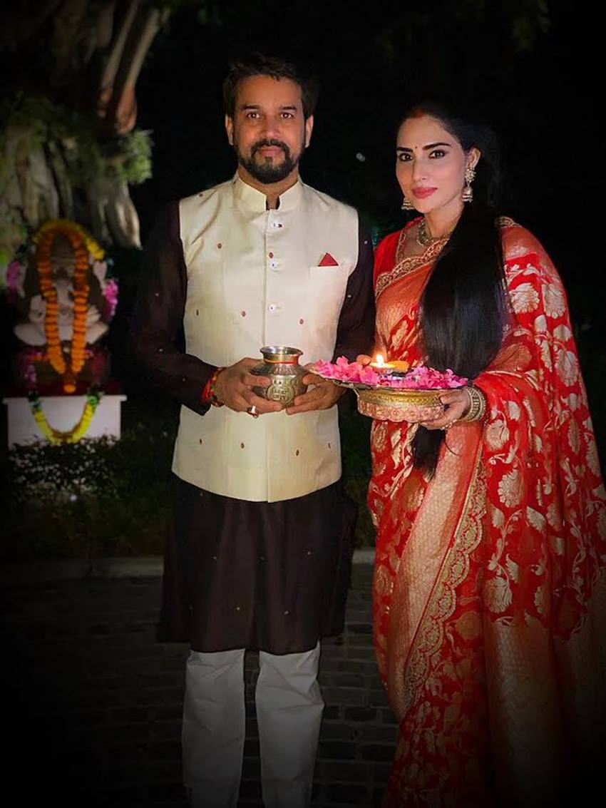 Karwa Chauth: BJP Union Minister Anurag Thakur post photo Every year ...