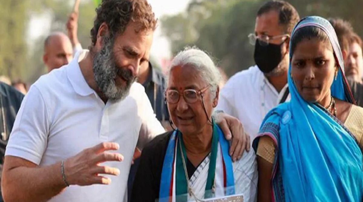 Anti Gujarat BJP attacks Rahul gandhi as Narmada activist Medha Patkar ...