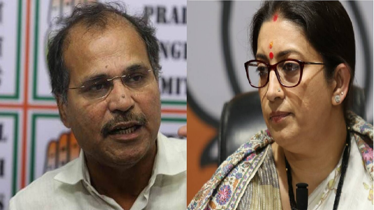 Congress leader Adhir Ranjan Chowdhary clashed with Smriti Irani in ...