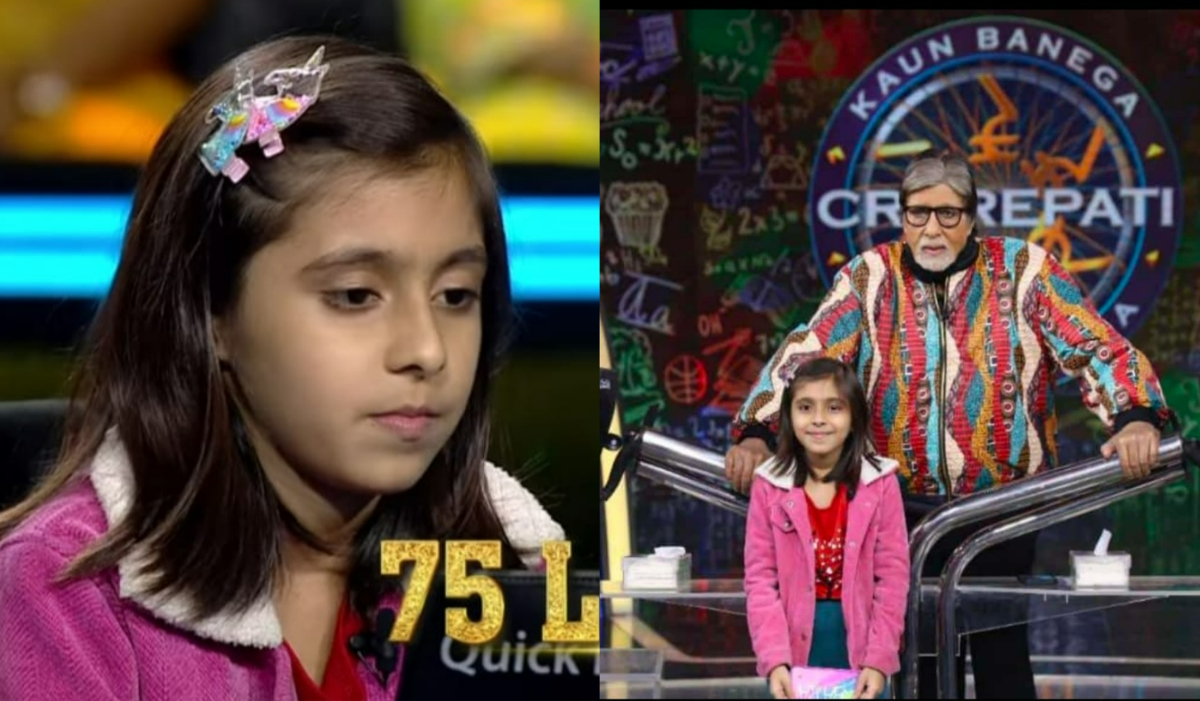 KBC Junior 8 year old Prapti Sharma 75 lakhs question not easy to sit on hot seat of Kaun banega ...