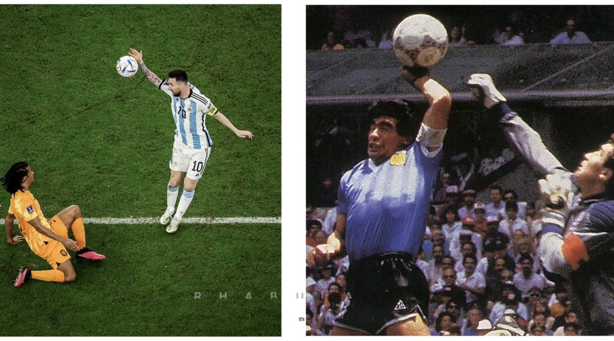 Lionel messi hand of god moment in fifa world cup 2022 people remember ...