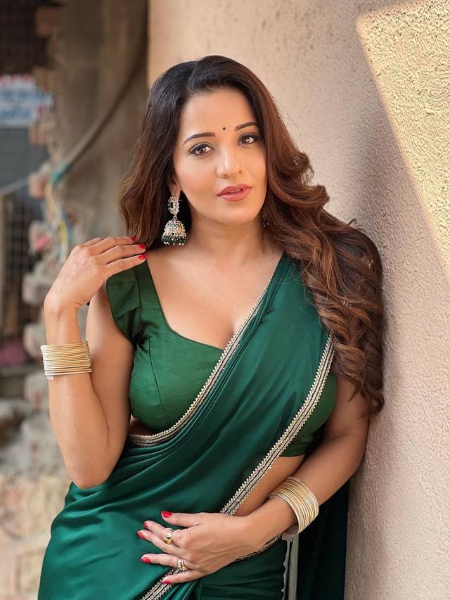 साड़ी में दिखा मोनालिसा का देसी अवतार