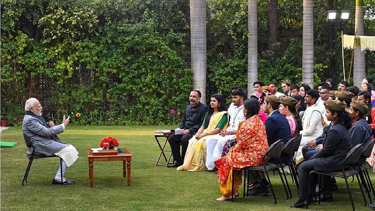 PM Narendra Modi interaction with a group of youth from across country ...