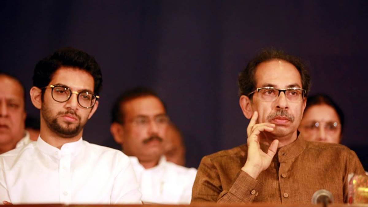 photos of uddhav thackeray and aditya thackeray missing from shiv sena ...