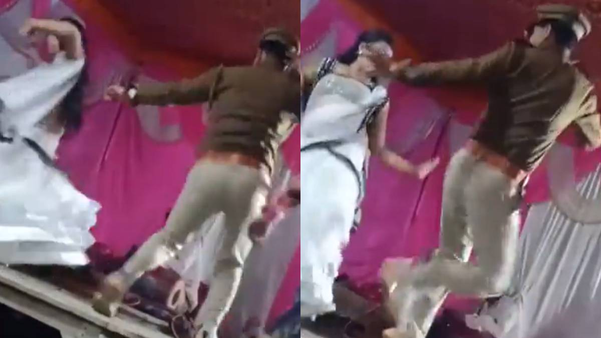 policeman did a tremendous dance with the dancer video is going viral ...
