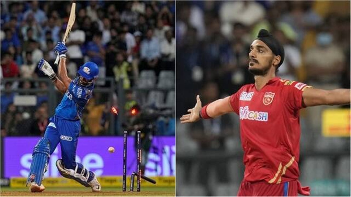 IPL 2023 Arshdeep Singh death over broke stupms SuryaKumar Yadav Fifty ...