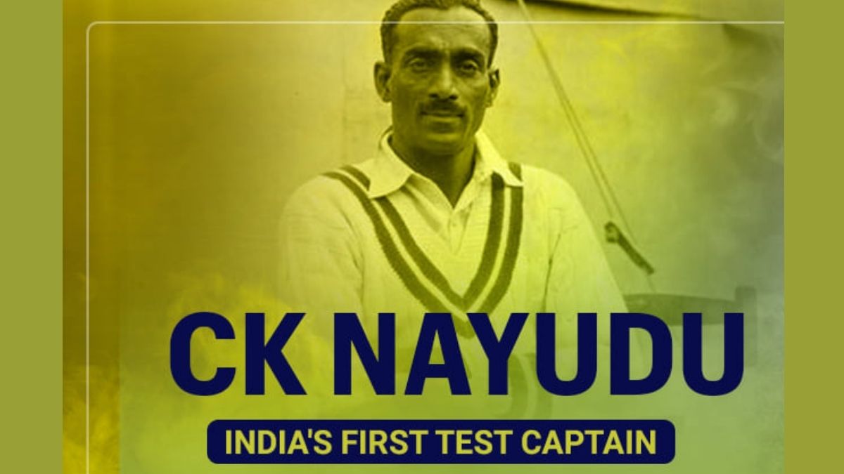 How CK Nayudu became the captain of India's first Test cricket match ...