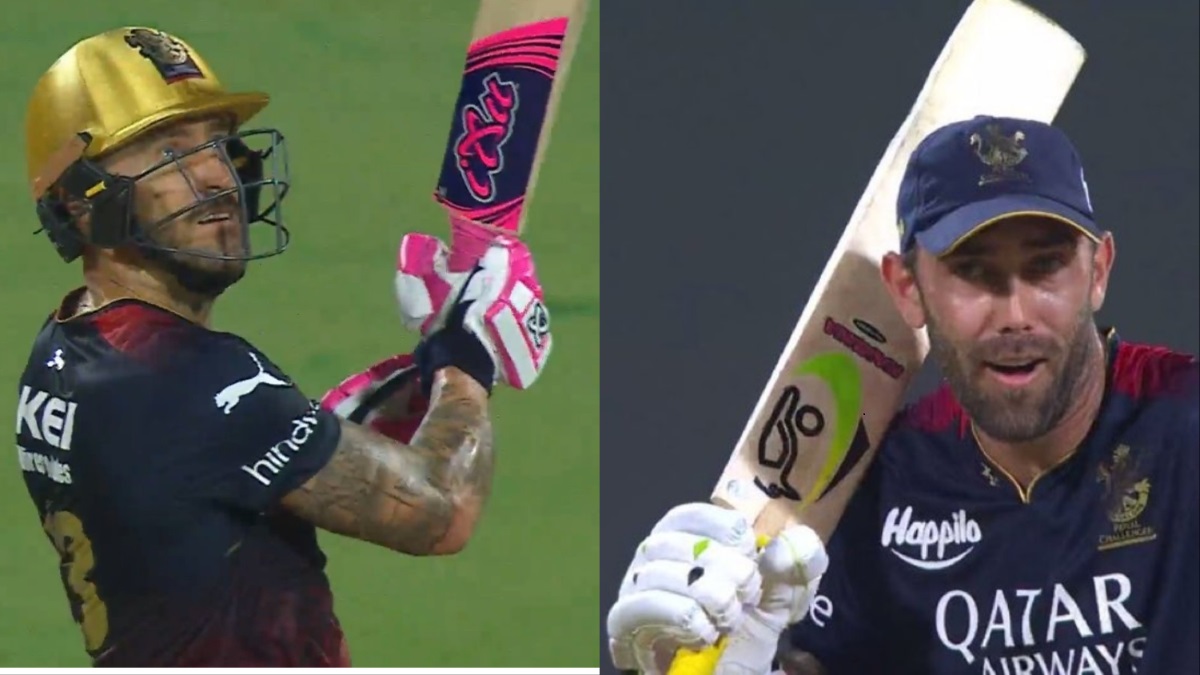 IPL 2023 Faf du Plessis hits 115 metre long six on Ravi Bishnoi ball ...