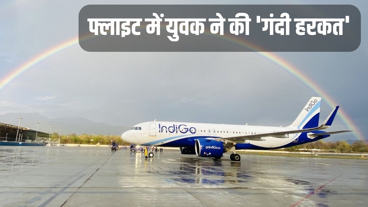 kanpur man tries to open indigo flight emergency gate mid air कानपुर के ...