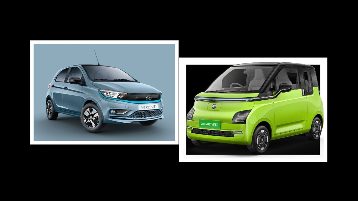 MG Comet EV Vs Tata Tiago EV Compare in Price Driving Range Battery ...