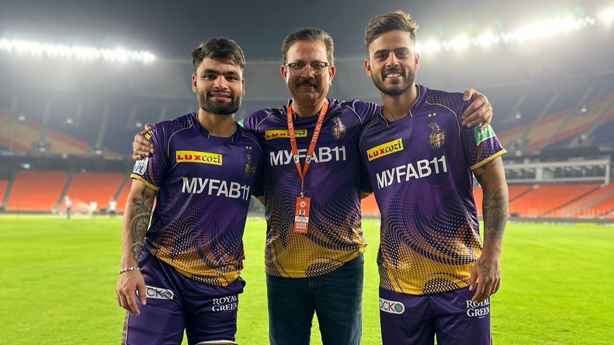 IPL 2023 KKR vs GT rinku singh played with nitish rana bat shreyas iyer ...