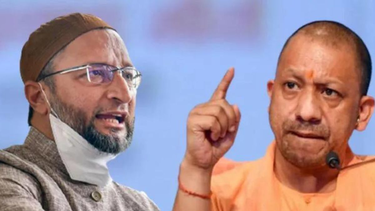 aimim chief asaduddin owaisi questions up cm yogi adityanath killers footsteps godse in atiq ...