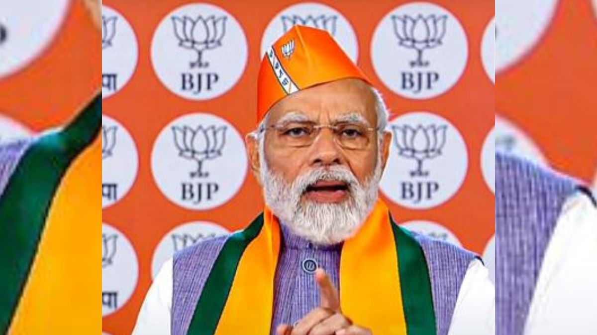 On the 44th foundation day of BJP PM Modi showed the way to Lok Sabha ...