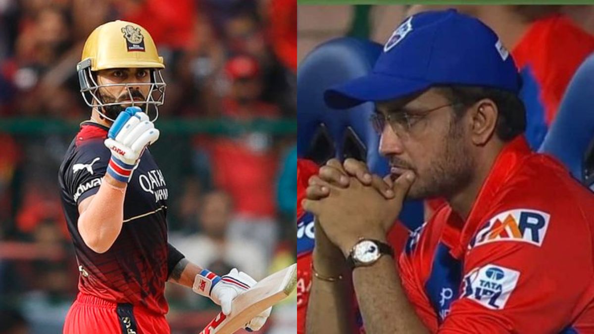 ipl 2023 Virat Kohli death stare Sourav Ganguly do not shake hands after RCB vs DC-RCB vs DC ...