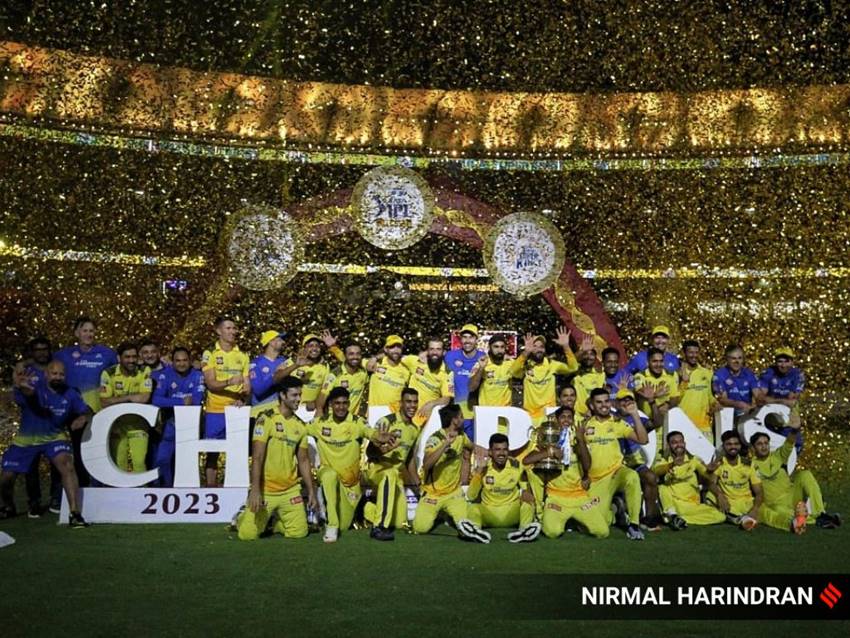 IPL Final 2023: Ravindra jadeja MS Dhoni CSK Celebrate win over GT in ...