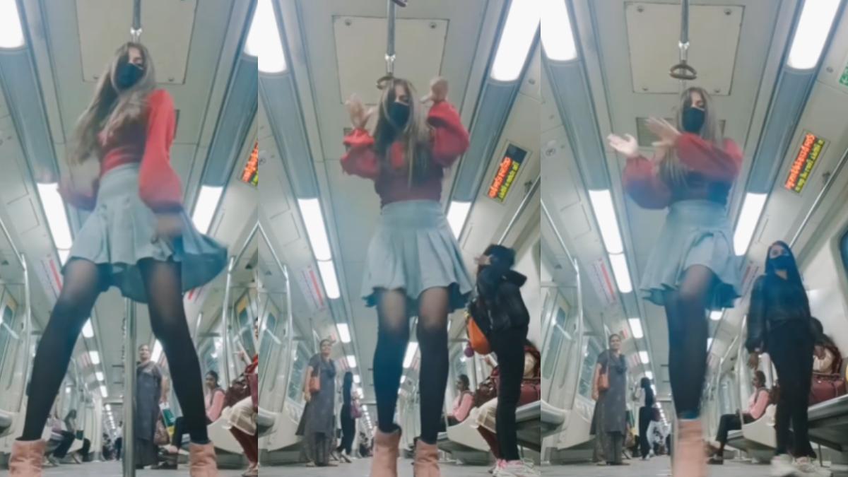 delhi metro skirt girl viral video instagram reels dmrc request - अब ...
