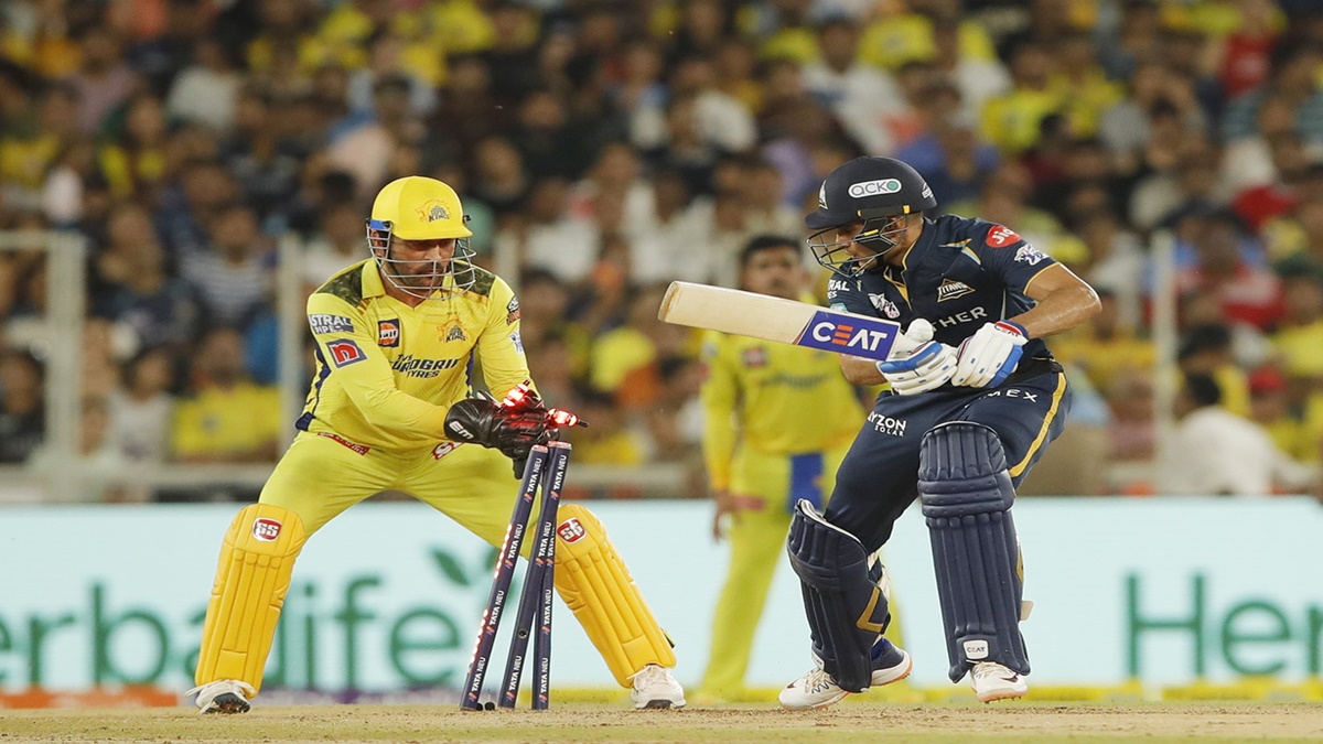 IPL 2023 Final CSK vs GT MS Dhoni stumps Shubman Gill Virender Sehwag ...