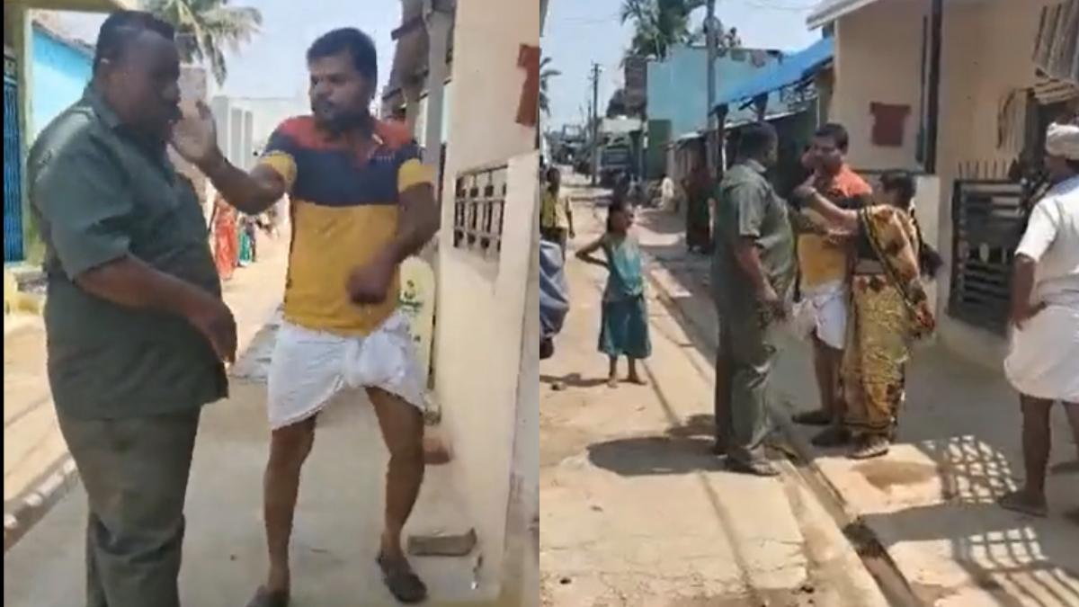 Karnataka man slapped employee reached to collect the light bill video viral - कर्नाटक: बकाया ...