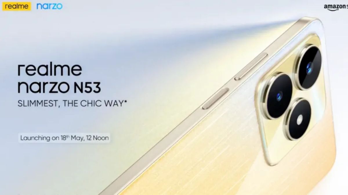 Realme Narzo N53 slimmest smartphone india launch 18 may looklike ...