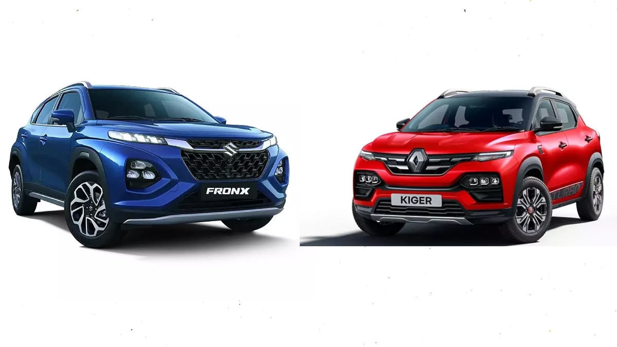 Renault Kiger RXT Vs Maruti Suzuki Fronx Compare in Price Engine ...