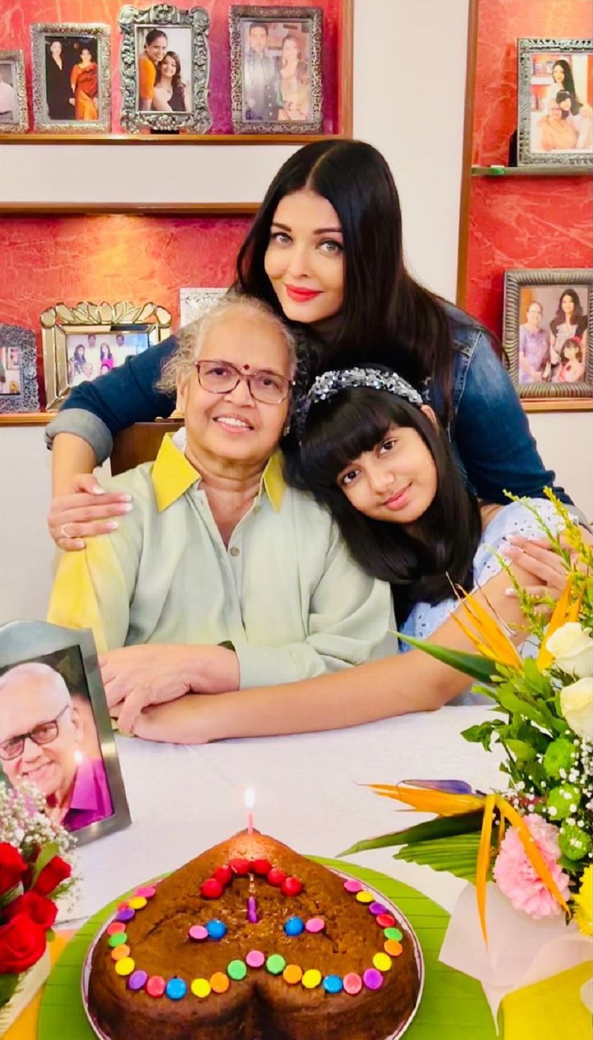 Aishwarya Rai Bachchan Shares pic from Mother Vrinda Rai birthday ...