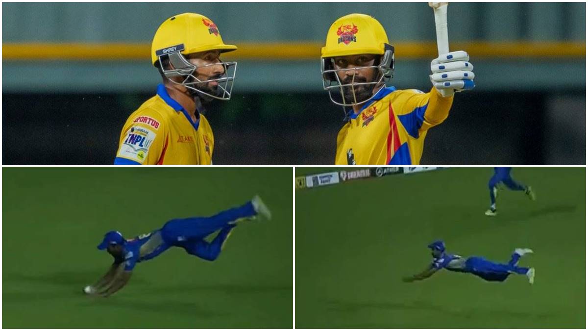 South Cricket League TNPL: Murugan Ashwin Catch, Baba Indrajith-Adithya ...