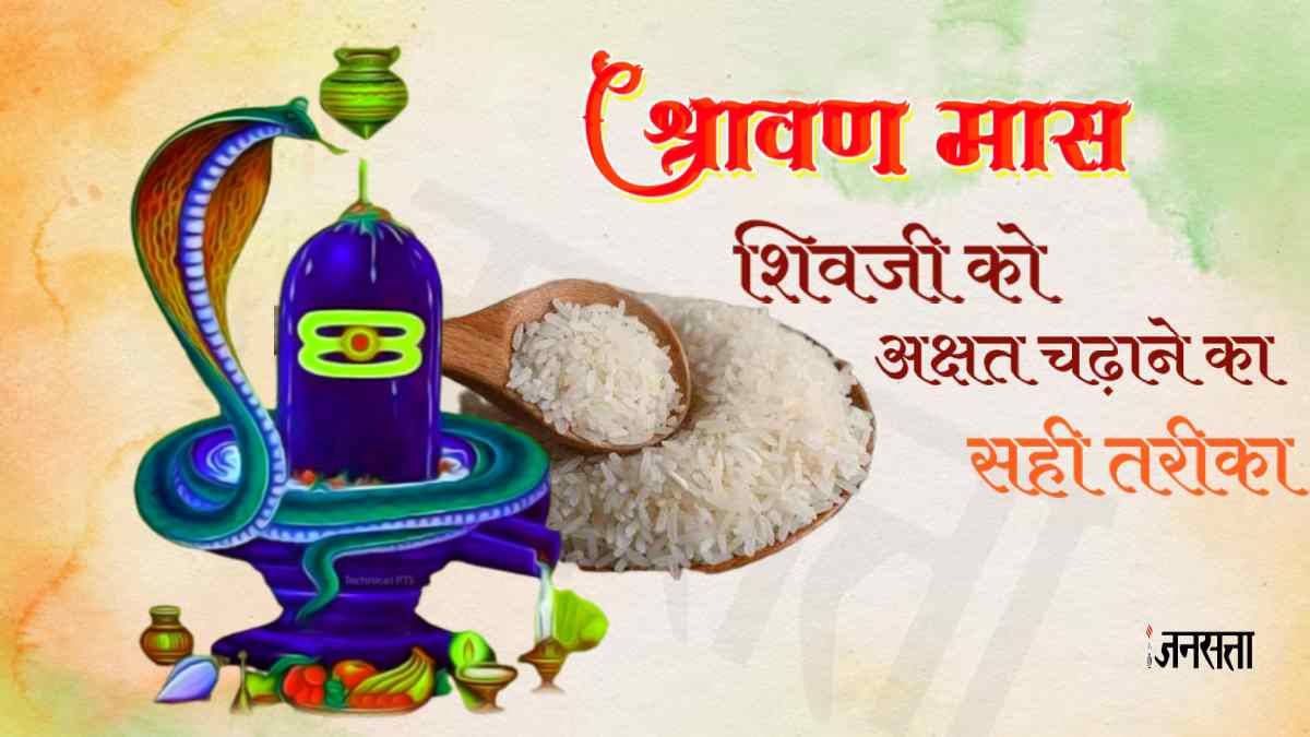 Sawan 2023 How to Offer Rice or Akshat with mantra on Shivling Lord ...