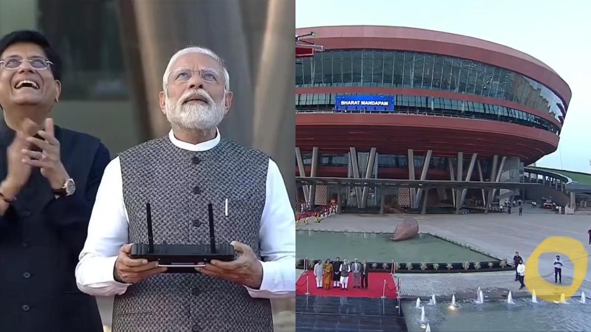 Know why some people are making fun of PM Modis drone flying in IECC ...