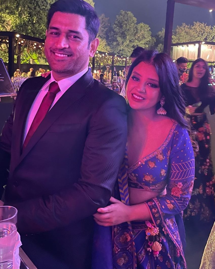 Former India captain MS Dhoni and his wife Sakshi Dhoni are celebrating ...