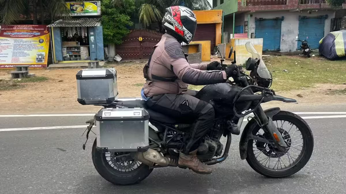 Royal Enfield Himalayan 450 spotted during testing before launch know ...